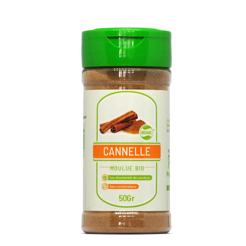 Epices Cannelle Moulue Bio Phael Flor en flacon 50g - Phael Flor Store
